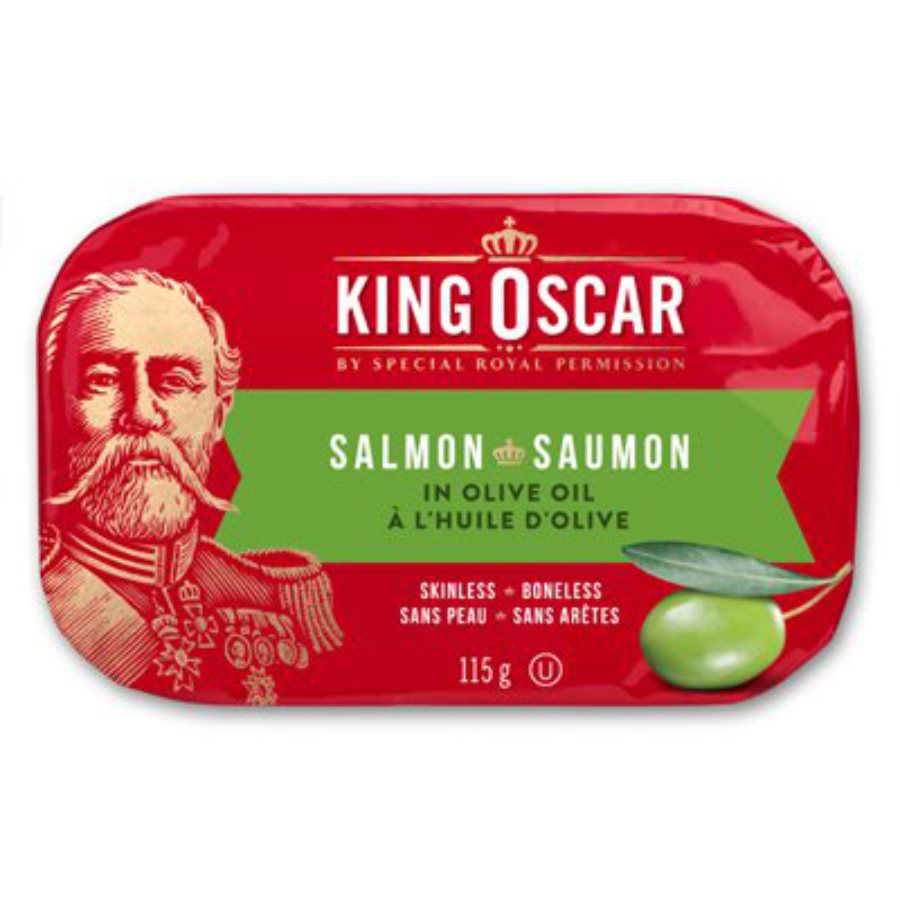 King Oscar Salmon in Olive Oil-skinless and boneless 115g