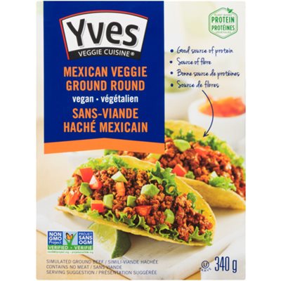 Yves Veggie Cuisine Simulated Ground Beef Mexican Veggie Ground Round ...