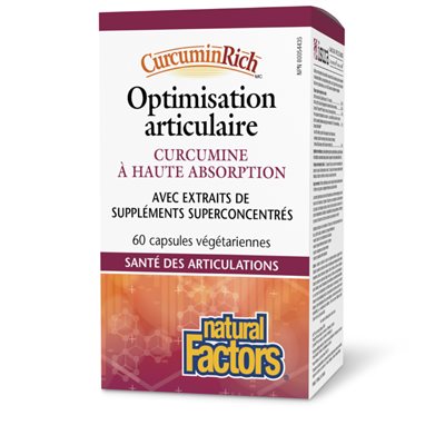Natural Factors Joint Optimizer High Absorption Curcumin 60 Vegetarian ...