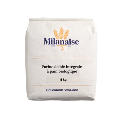 Milanaise Organic Integral Whole Wheat Bread Flour 5kg