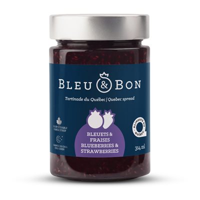 Bleu & Bon Blueberry & Strawberry Jam 314Ml